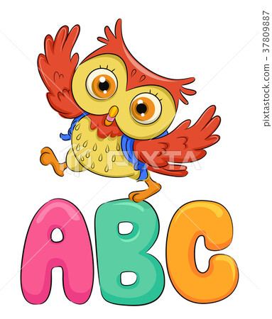 Education Owl Walk ABC - Stock Illustration [37809887] - PIXTA