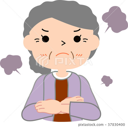 Cheerful Aunt Anger - Stock Illustration [37830400] - PIXTA