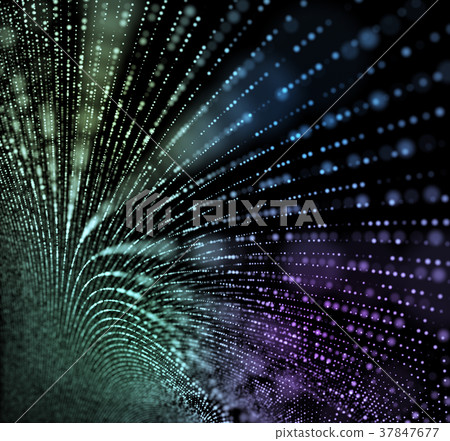 Big data visualization. Information aesthetic - Stock Illustration ...