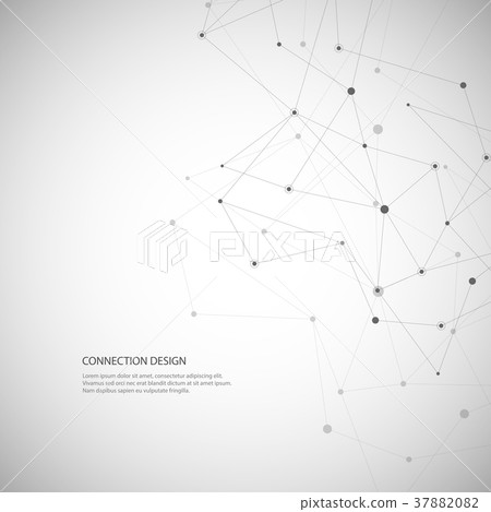 Abstract connecting dots and lines vector - Stock Illustration ...
