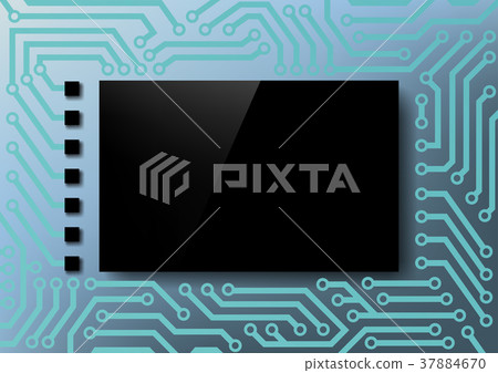 background screen on chip - Stock Illustration [37884670] - PIXTA