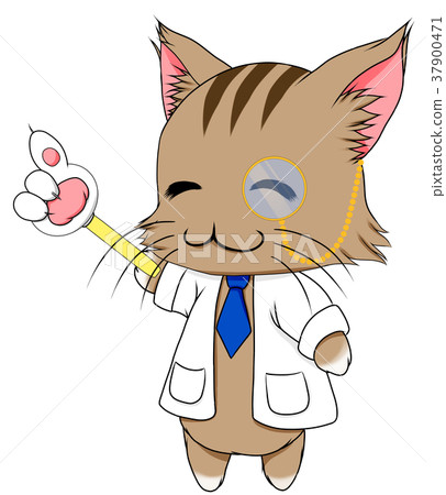 Professor cat - Stock Illustration [37900471] - PIXTA