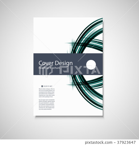 Abstract color line element. Wave brochure design - Stock Illustration ...