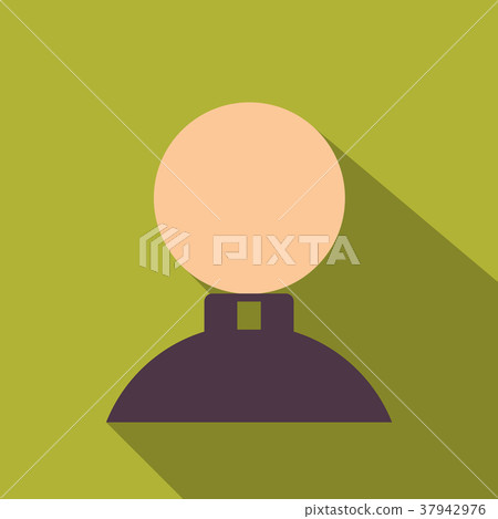man icon in flat style with shadow - Stock Illustration [37942976] - PIXTA
