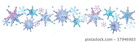 Snow crystal illustration - Stock Illustration [37946983] - PIXTA