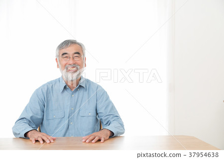 Grandpa Grandpa Grandfather Senior Silver Portrait - Stock Photo ...