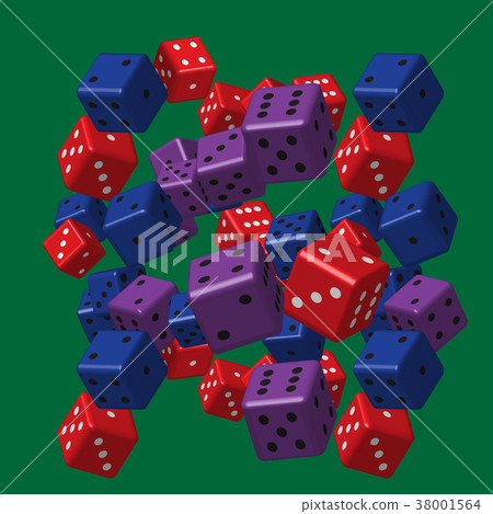 Color Dice Pattern-插圖素材 [38001564] - PIXTA圖庫