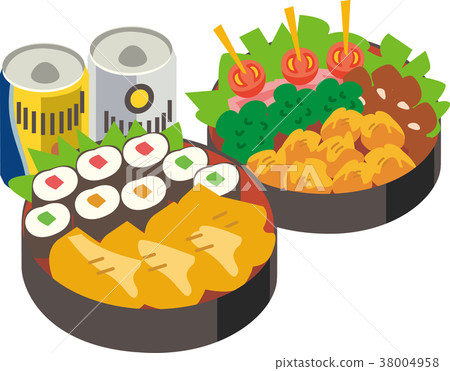 Hanami lunch 2 - Stock Illustration [38004958] - PIXTA