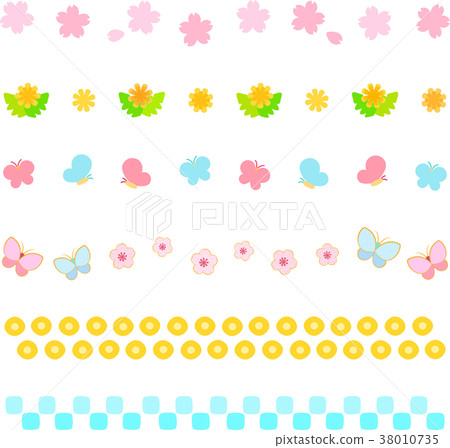 Spring line material - Stock Illustration [38010735] - PIXTA