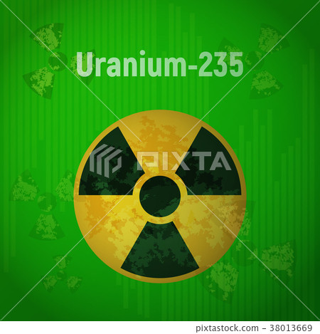 Sign of radiation. Uranium 235. - Stock Illustration [38013669] - PIXTA