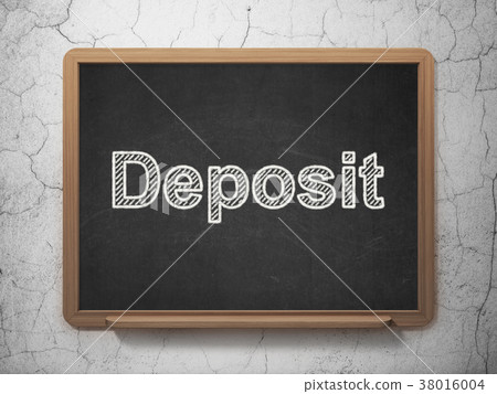 Banking concept: Deposit on chalkboard background - Stock Illustration ...