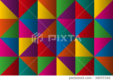 Vector triangles with color gradient - Stock Illustration [38055588 ...