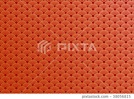 Traditional asian wave pattern. - Stock Illustration [38056815] - PIXTA