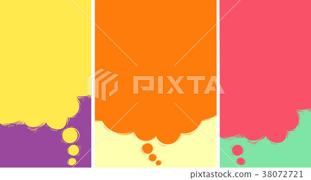 Thinking Clouds Design Background Illustration - Stock Illustration ...
