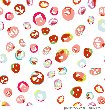 Pattern of 12 kinds of spots, different size - Stock Illustration ...