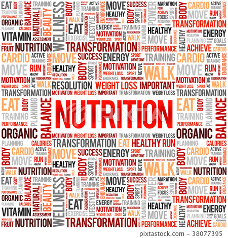 Nutrition word cloud collage - Stock Illustration [38077395] - PIXTA