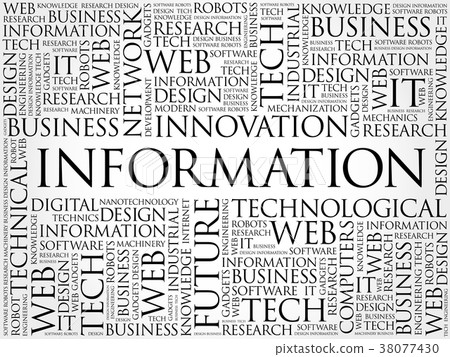 Information word cloud collage - Stock Illustration [38077430] - PIXTA