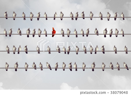Different Individual Creative Thinking - Stock Illustration [38079048 ...