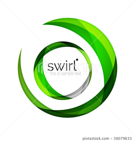 Digital techno swirl circle business icon - Stock Illustration ...