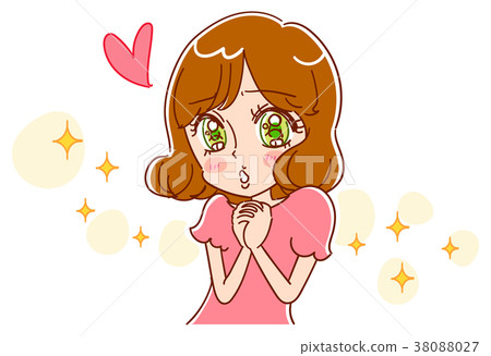 Illustration of a bewitching woman - Stock Illustration [38088027] - PIXTA