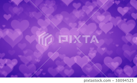 Soft Purple Hearts On Graduated Background - Stock Illustration ...