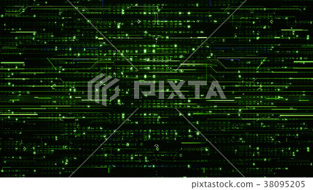 Digital green Hi-Tech Backgrounds-插圖素材 [38095205] - PIXTA圖庫