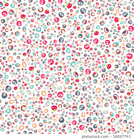 Pattern of 12 kinds of spots, different size - Stock Illustration ...