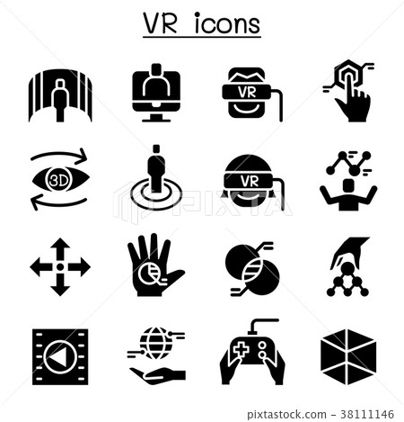 VR , Virtual Technology icon set - Stock Illustration [38111146] - PIXTA