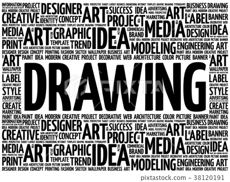 DRAWING word cloud - Stock Illustration [38120191] - PIXTA