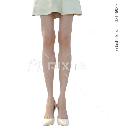 Leg care image Pretty female legs perming3DCG... - Stock Illustration ...