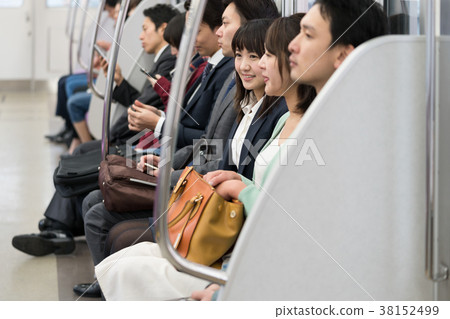 Train passenger commuting photography... - Stock Photo [38152499] - PIXTA