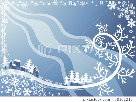 Winter (line illustration) - Stock Illustration [38161213] - PIXTA