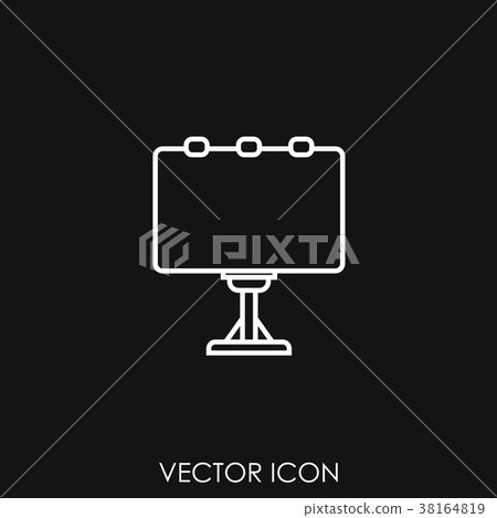 Billboard symbol vector icon - Stock Illustration [38164819] - PIXTA