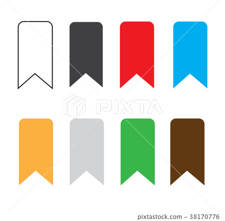 bookmark icon on white background. bookmark sign. - Stock Illustration ...