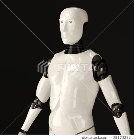 Stylish handsome cyborg - Stock Illustration [38173222] - PIXTA