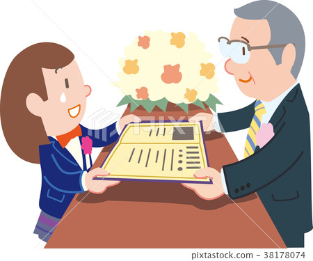 Granting diploma - Stock Illustration [38178074] - PIXTA