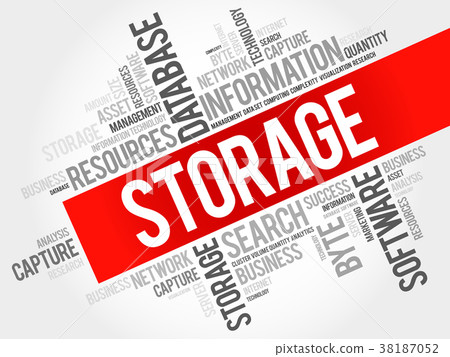 Storage word cloud collage - Stock Illustration [38187052] - PIXTA