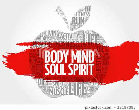 Body Mind Soul Spirit apple - Stock Illustration [38187095] - PIXTA