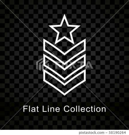 military sign icon on checkered background - Stock Illustration ...