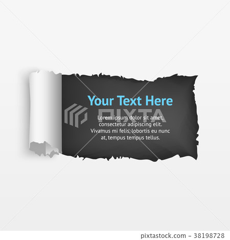 Realistic Detailed Torn Hole Paper on a Background - Stock Illustration ...