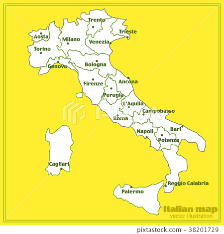Map of Italy with red background. Italy map with - Stock Illustration ...