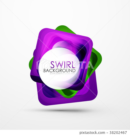 Square swirl abstract banner - Stock Illustration [38202467] - PIXTA