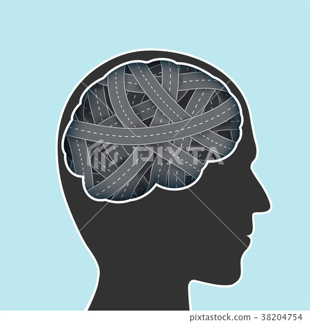brain in the form of a road - Stock Illustration [38204754] - PIXTA