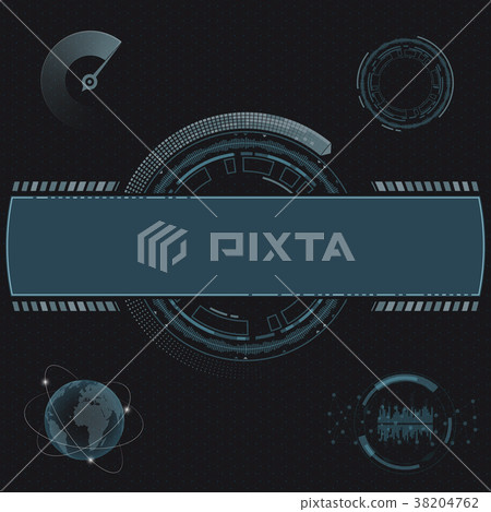 HUD menu user interface - Stock Illustration [38204762] - PIXTA
