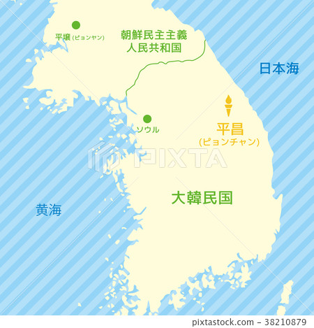 Pyeongchang Map Print World Map And Pyeongchang Olympic Games Stock