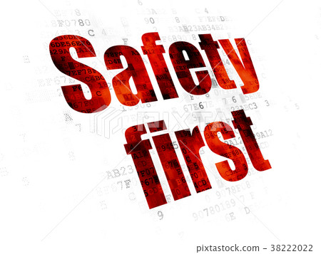 Security concept: Safety First on Digital - Stock Illustration ...