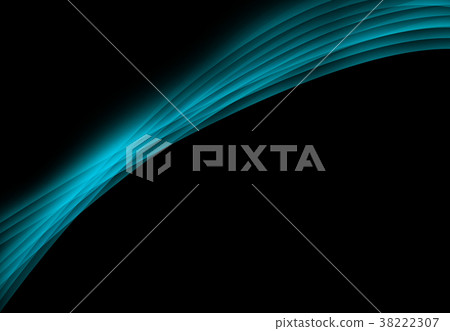Teal abstract curve geometric background. - Stock Illustration ...