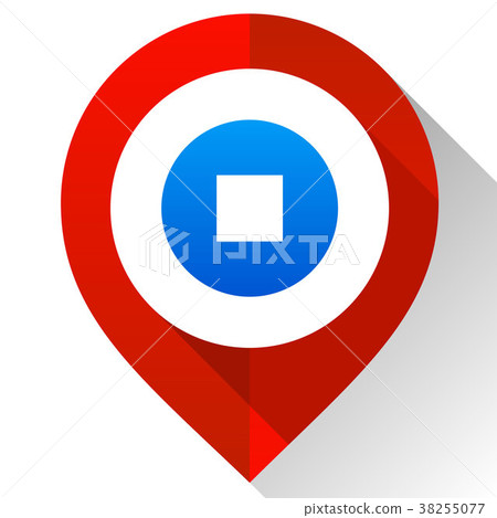Map pin red - Stock Illustration [38255077] - PIXTA