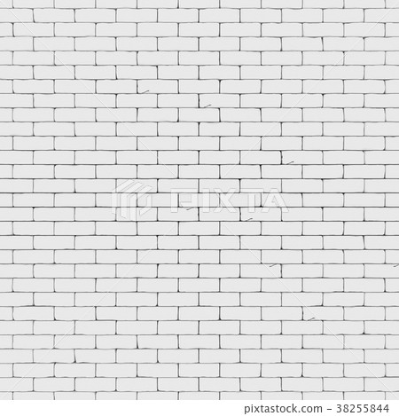 White brick wall 3D render - Stock Illustration [38255844] - PIXTA