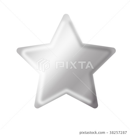 Silver star - Stock Illustration [38257287] - PIXTA